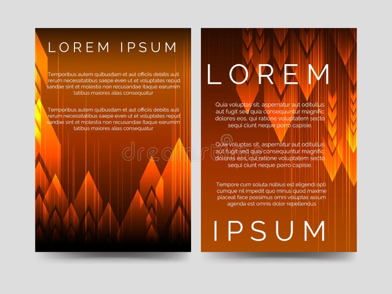 Speed Flyers Template with Fire Arrows Stock Vector - Illustration of ...