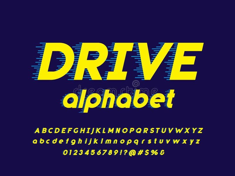 Speed Font Fast Number Letter Logo Stock Vector - Illustration of ...