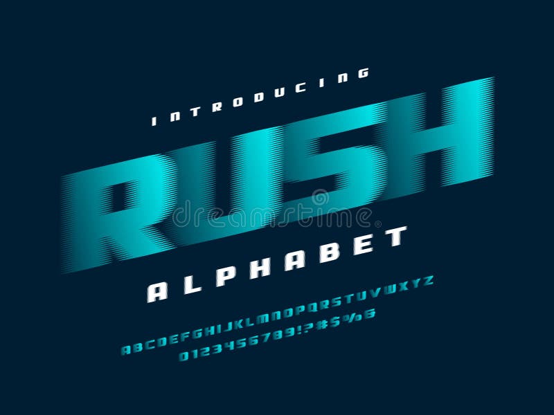 Speed font stock vector. Illustration of speed, poster - 269092465