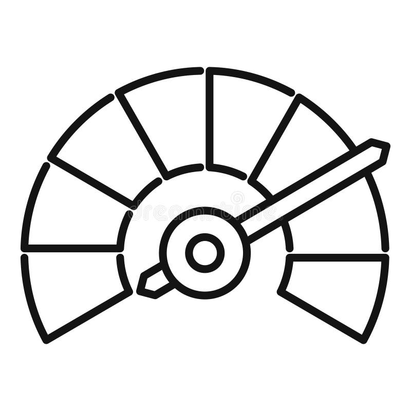 Speed Gauge Icon Outline Vector. Panel Gauge Stock Illustration ...
