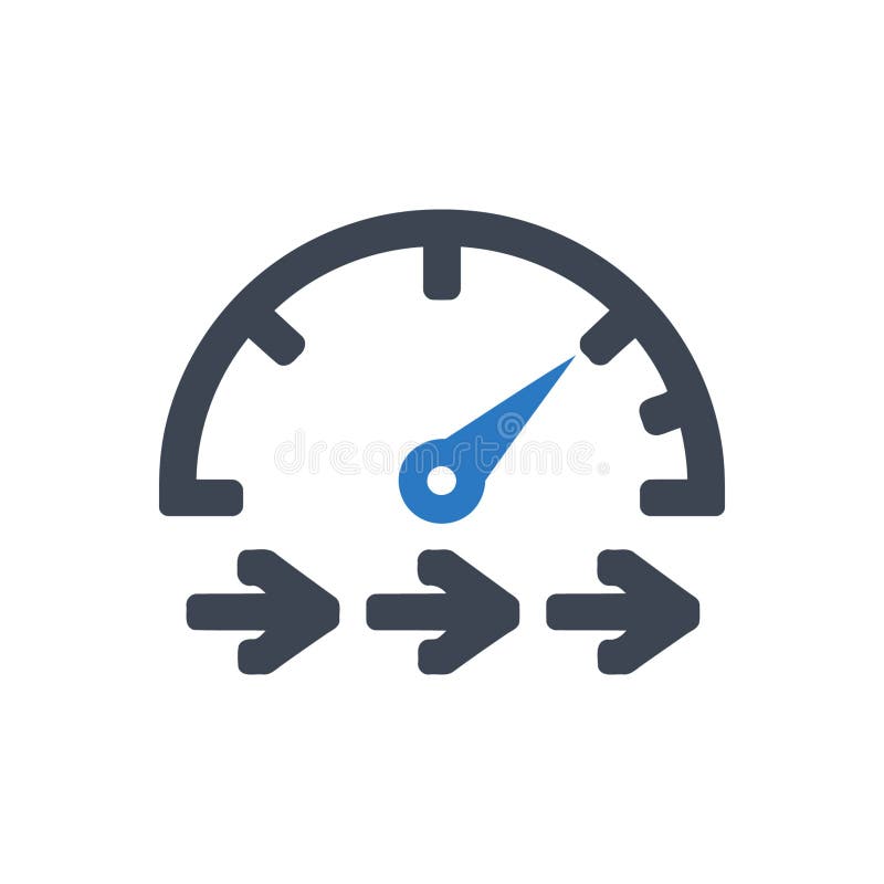 Speed Gauge Icon stock vector. Illustration of symbol - 361702244