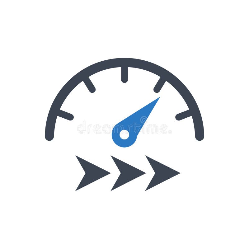 Speed Gauge Icon stock vector. Illustration of sign - 361702428
