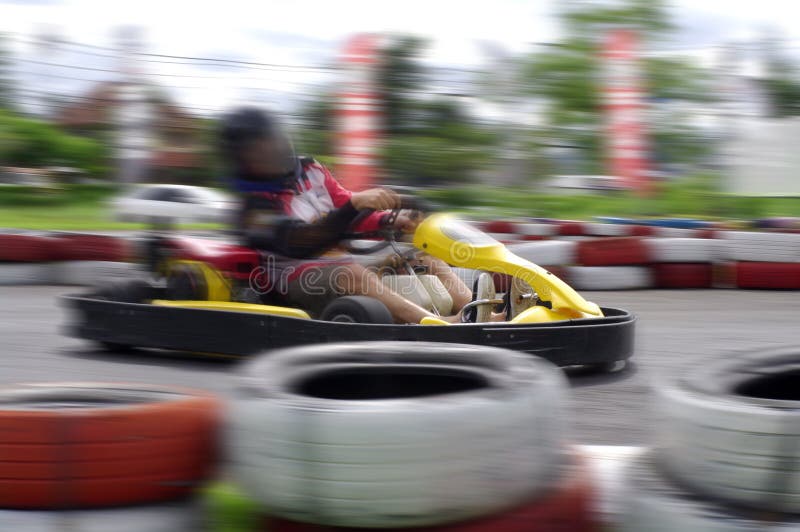 Speed go-cart racing stock image. Image of competing - 33006599