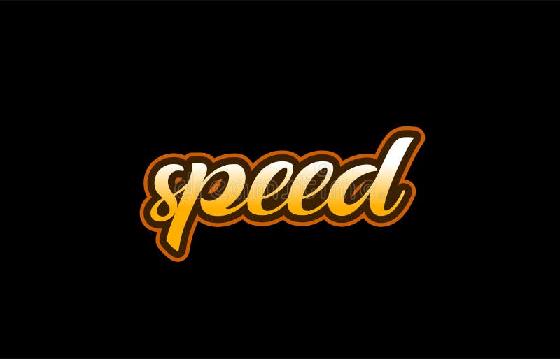 Speed Word on Speedometer Win Race Be Fast and Quick Stock Illustration ...