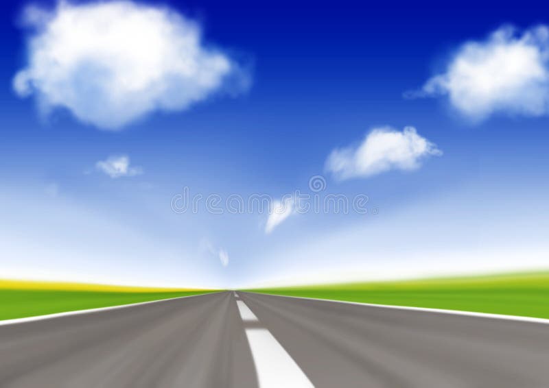 Speed highway stock vector. Illustration of driving, auto - 1093669