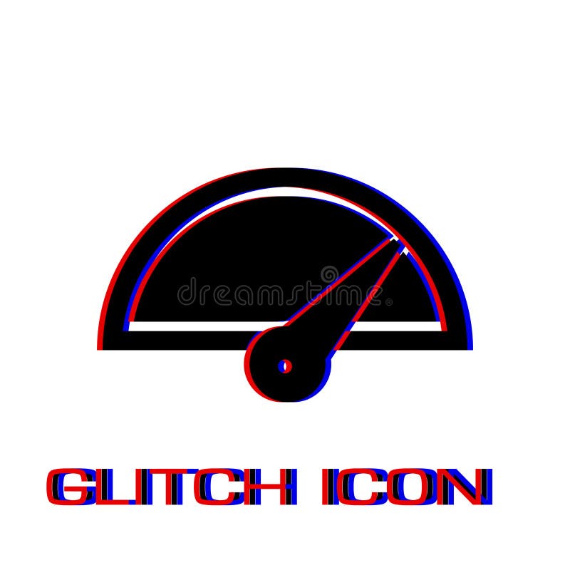 Speed icon flat stock illustration. Illustration of graphic - 154606210