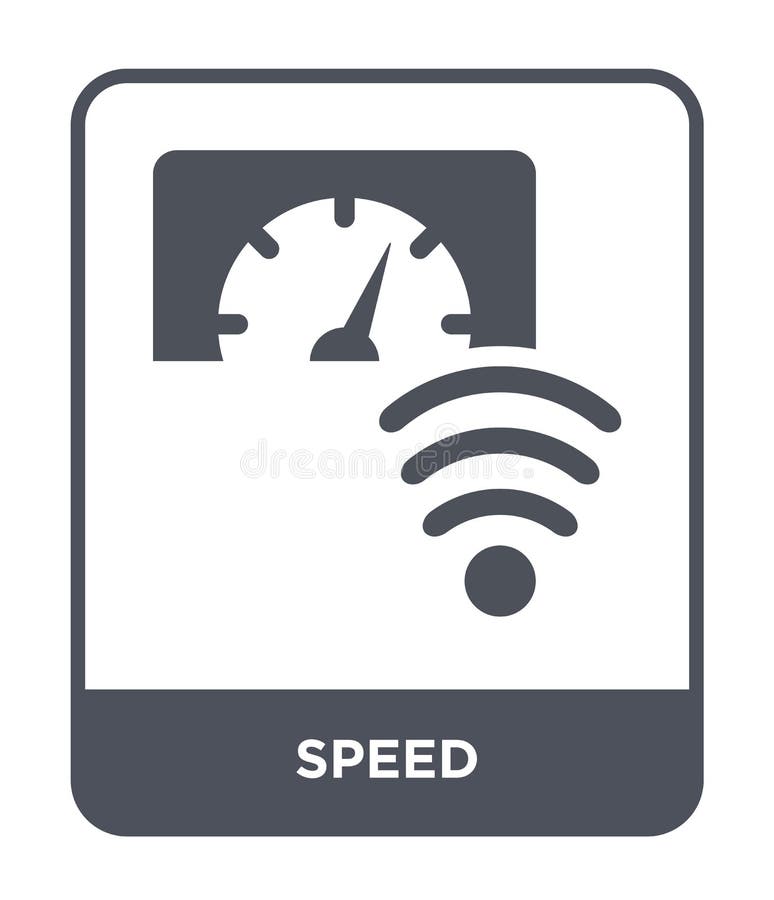 Speed Indicator Icon in Trendy Design Style. Speed Indicator Icon ...