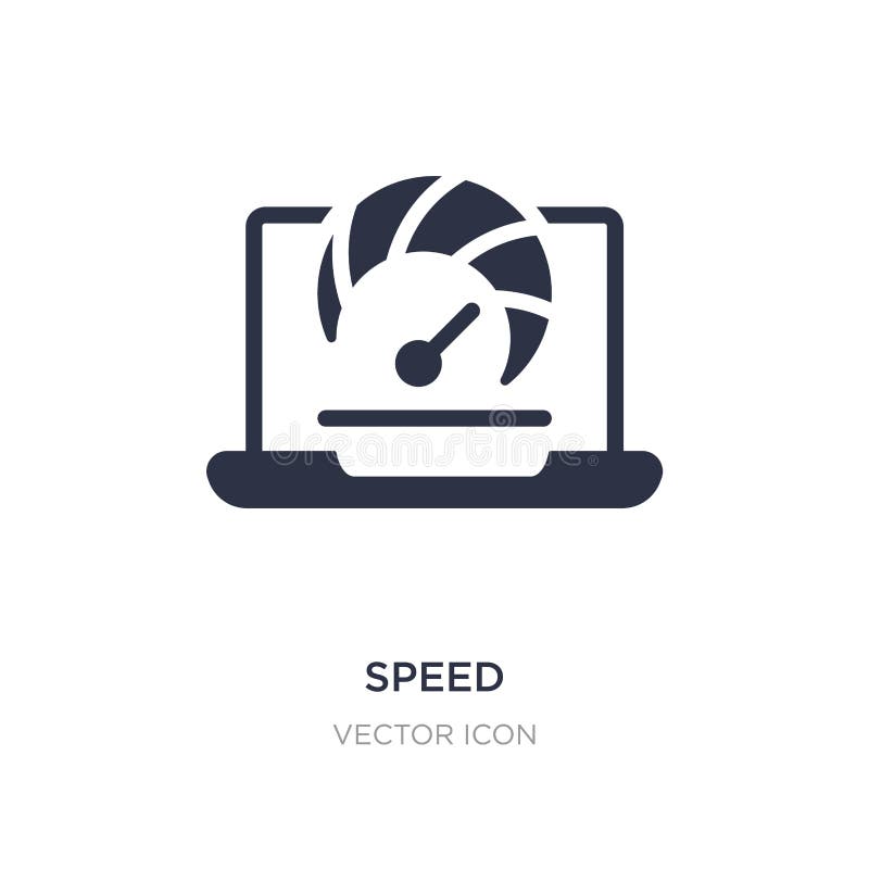 Speed Icon on White Background. Simple Element Illustration from Search ...