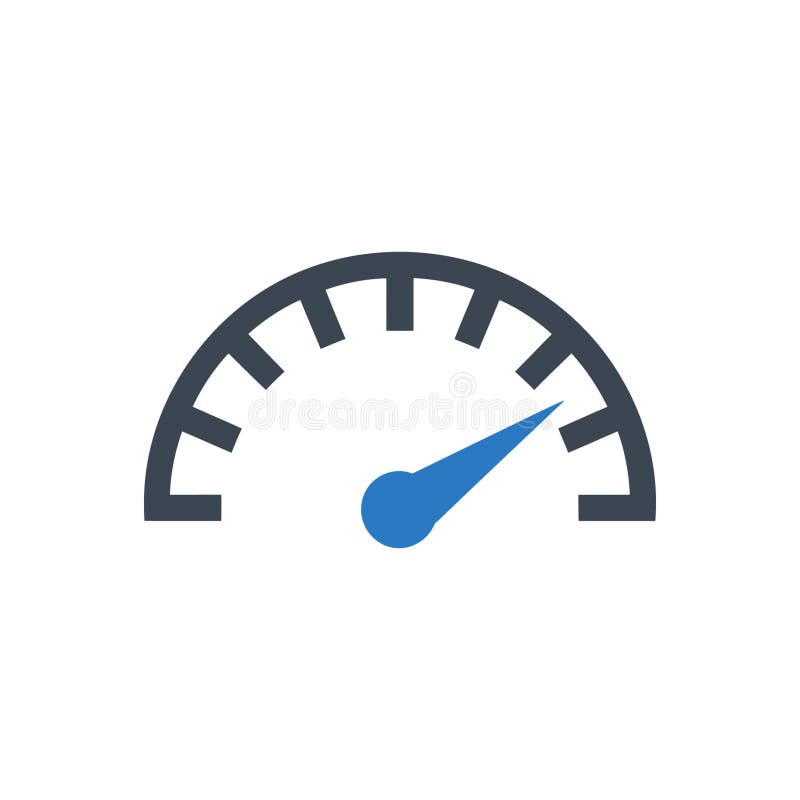 Speed Indicator Icon stock vector. Illustration of meter - 361691158