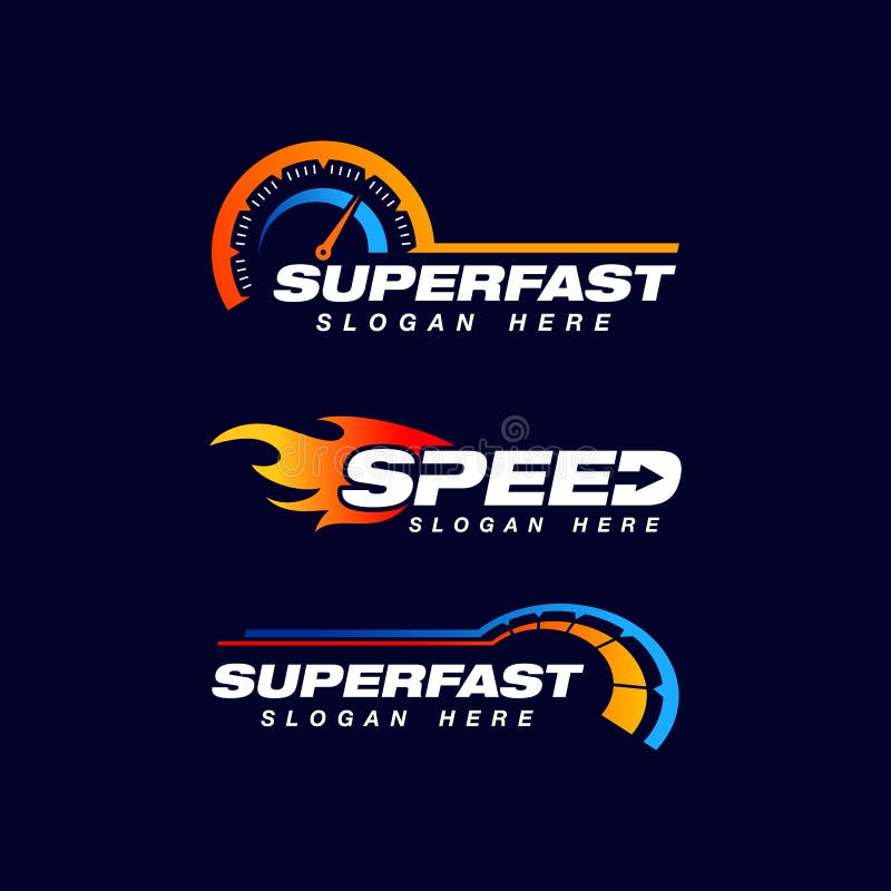 Speed Indicator Vector Logo Design. Speedometer Icon Design Template ...