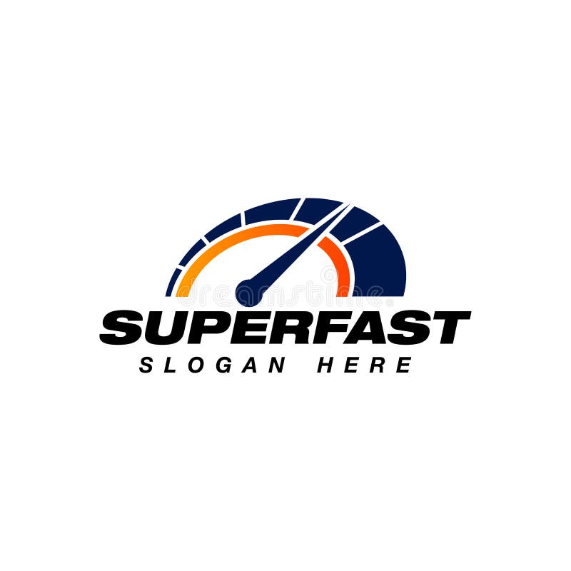 Speed Indicator Vector Logo Design. Speedometer Symbol Design Stock ...
