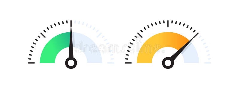 Speed Indicators. Risk Gauge Scale. Performance Concept. Dial Indicator ...