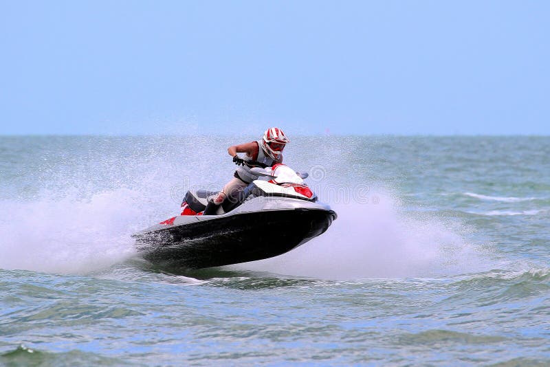 Speed jet-ski stock photo. Image of wetsuit, water, championship - 21800604