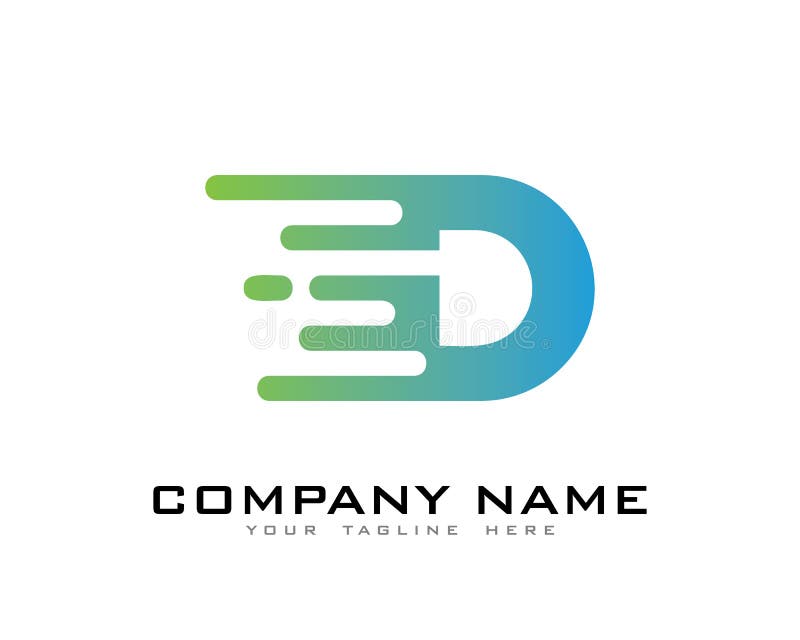 Speed Letter Icon Logo Design Element Stock Vector - Illustration of ...