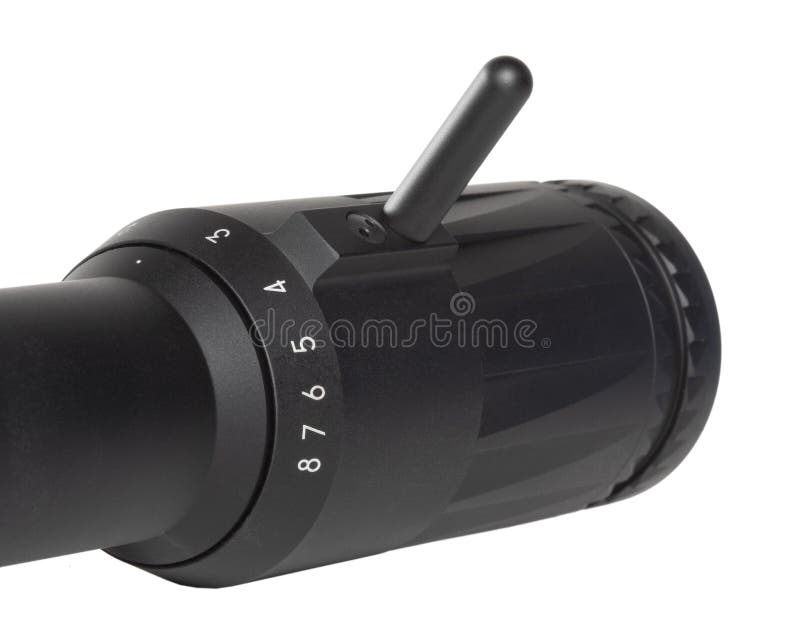 Speed Lever on a Riflescope Stock Photo - Image of scope, rifle: 202632068