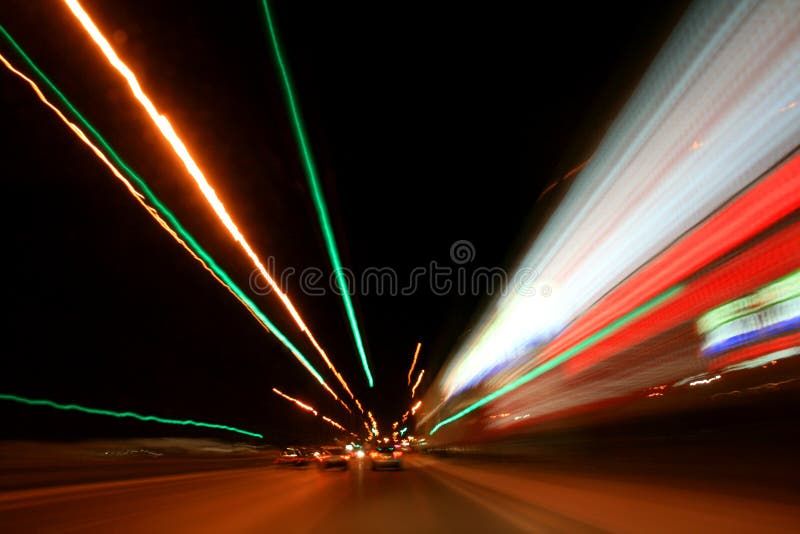 Speed of light stock photo. Image of moving, light, street - 4308108