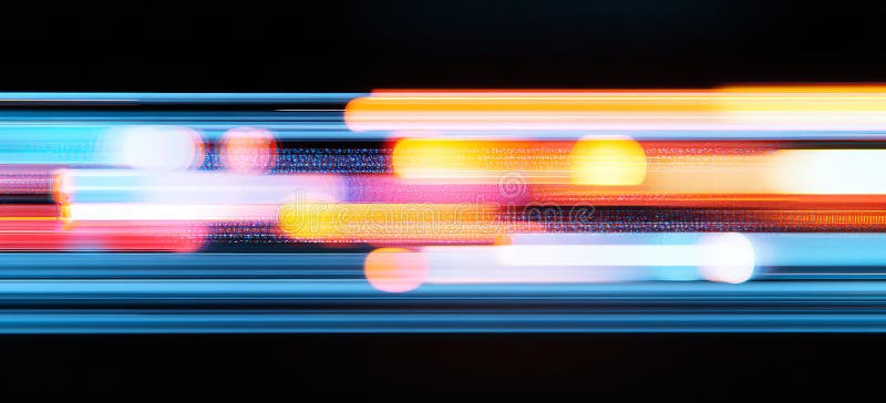 Speed of Light. Bright, Shiny Abstract Lines Representing Movement ...