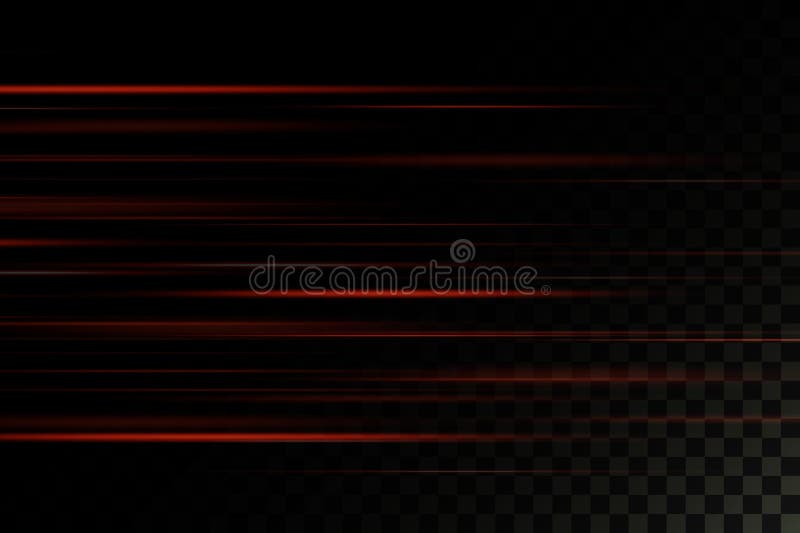 Speed ??of Light and Red Lines of Motion Stock Illustration ...