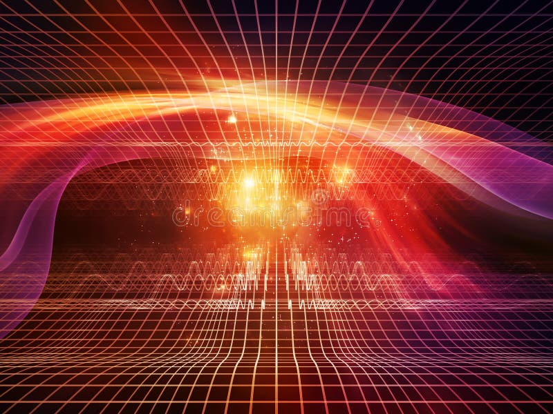 Speed of Light Waves stock illustration. Illustration of rendering ...