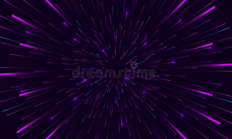 Speed Lights Abstract Background. Fast Movement Hyper Speed Vector ...