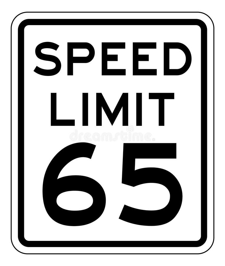 Speed Limit Sign stock vector. Illustration of panel - 173649532