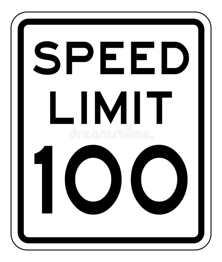Speed Limit Sign stock vector. Illustration of caution - 173649515