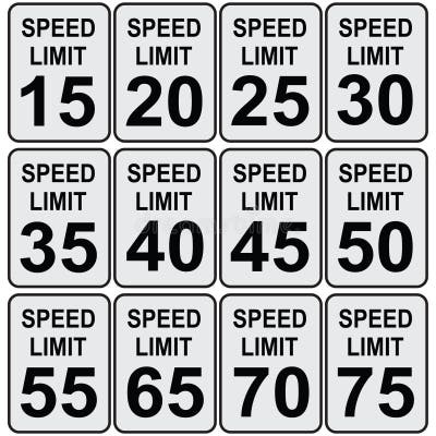 Speed Limit Drawing Stock Illustrations – 415 Speed Limit Drawing Stock ...