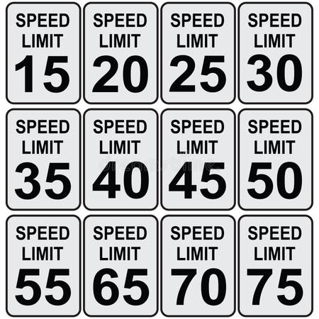 Speed Limit Drawing Stock Illustrations – 388 Speed Limit Drawing Stock ...
