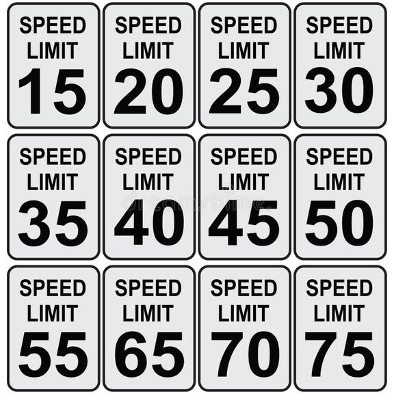 Speed Limit Drawing Stock Illustrations – 415 Speed Limit Drawing Stock ...