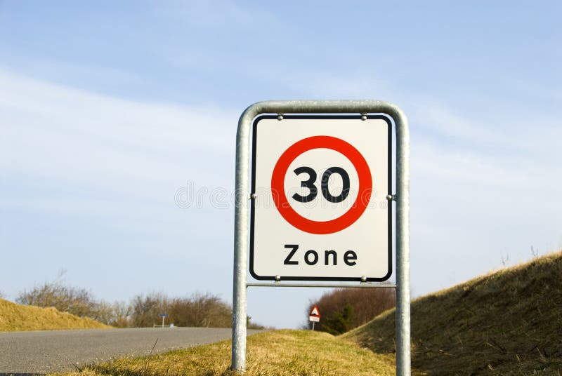 Speed limit 30 stock photo. Image of sign, traffic, zone - 13669338