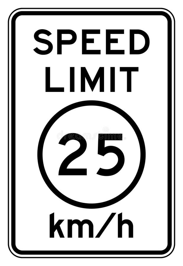 Speed Limit Kph Sign stock vector. Illustration of attention - 175011748