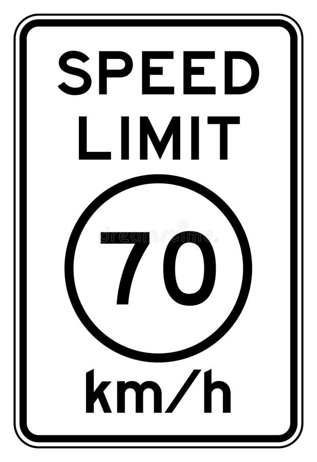Speed Limit Kph Sign stock vector. Illustration of board - 175012003