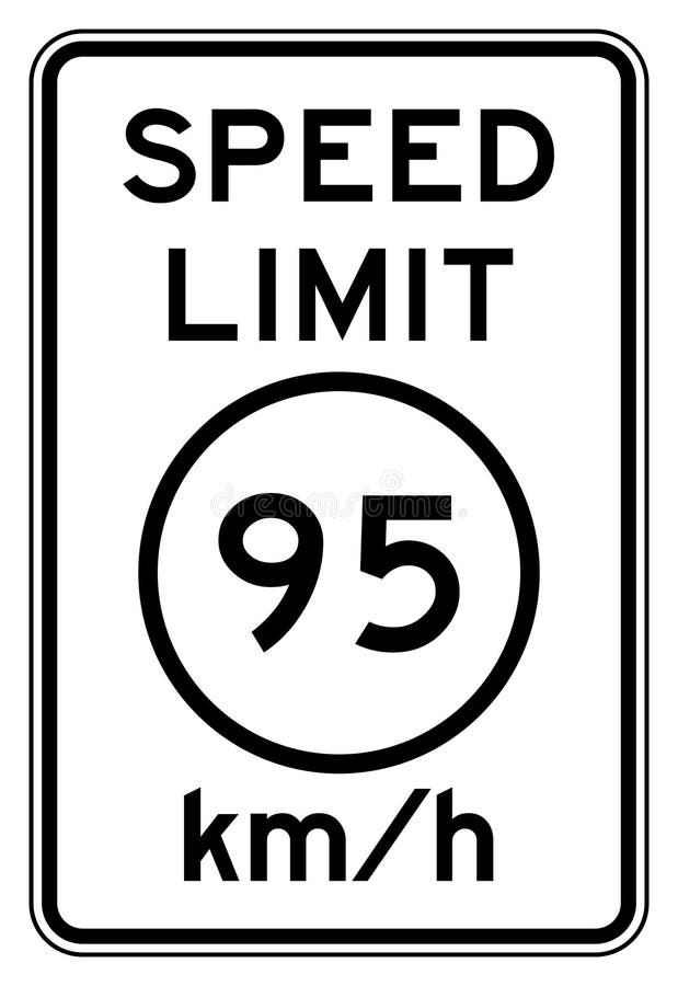 Speed Limit Kph Sign stock vector. Illustration of drive - 175012567
