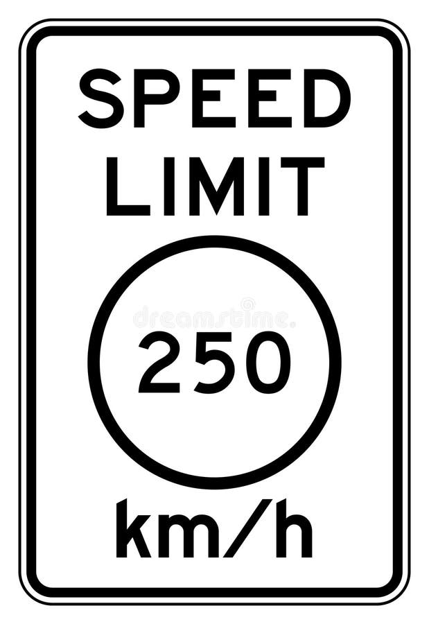 Speed Limit Kph Sign stock vector. Illustration of direction - 175013244