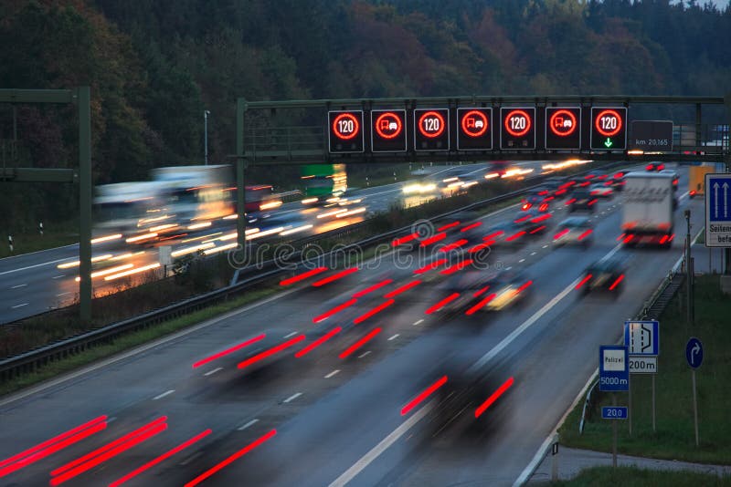 Speed limit night stock image. Image of freight, road - 3407495