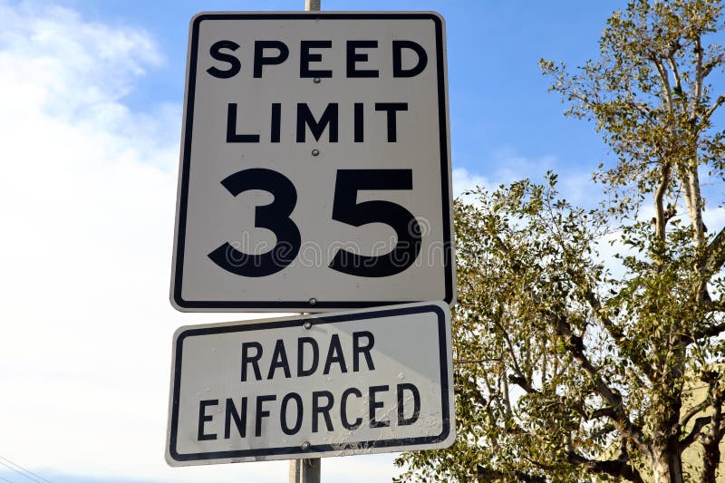 Speed Limit 35 road sign stock photo. Image of billboard - 399513990