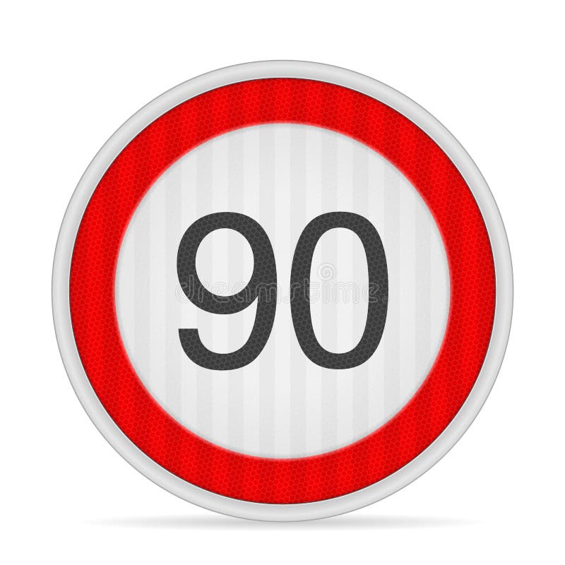 Speed limit road sign stock vector. Illustration of safety - 186798255