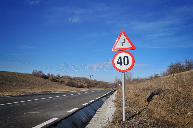 Speed Limit 40 Mph Sign Stock Photos - Free & Royalty-Free Stock Photos ...