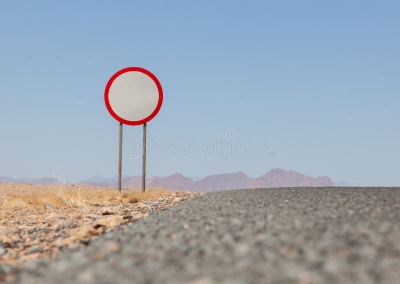 Speed Limit Sign at a Desert Road Stock Image - Image of fine, namib ...