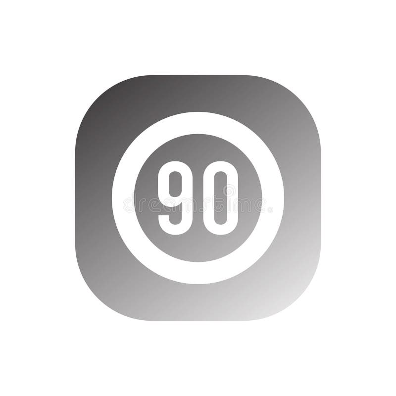 Speed Limit Sign Icon Vector Stock Vector - Illustration of vector ...