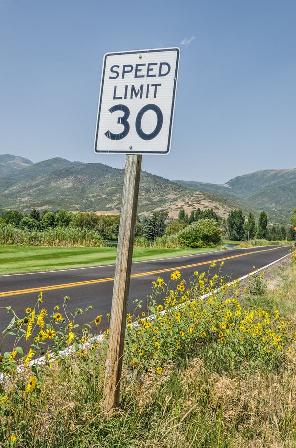 Speed Limit Strictly Enforced Sign Stock Image - Image of traffic ...