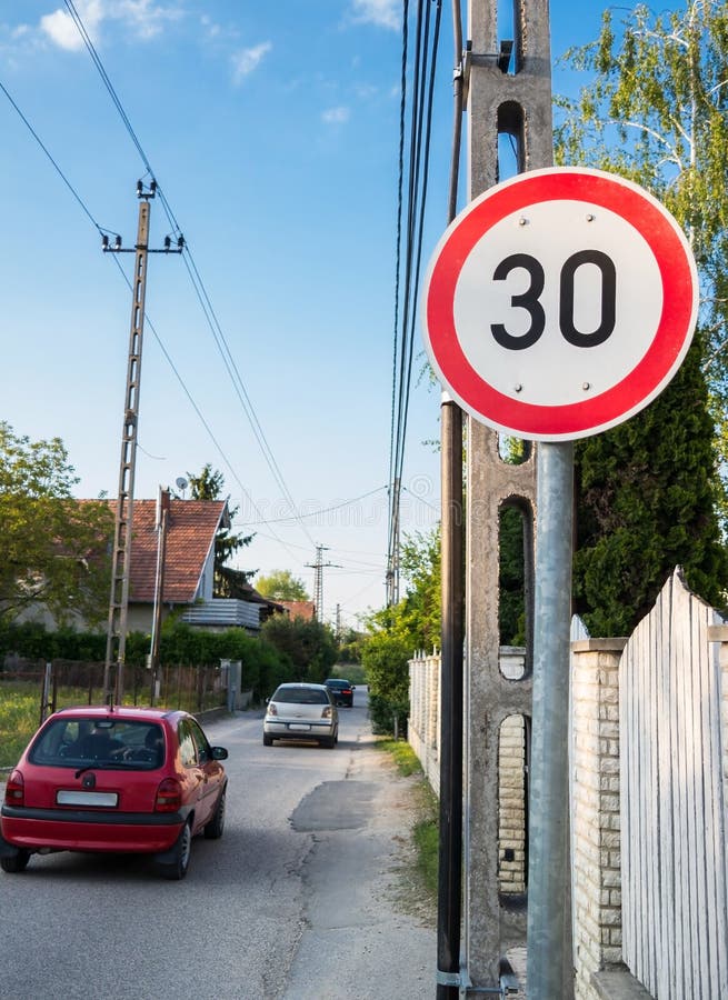 Speed limit sign stock photo. Image of info, warning - 72179190