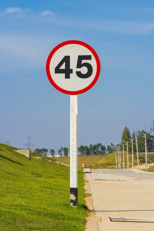 Traffic sign post on road stock photo. Image of street - 56225962