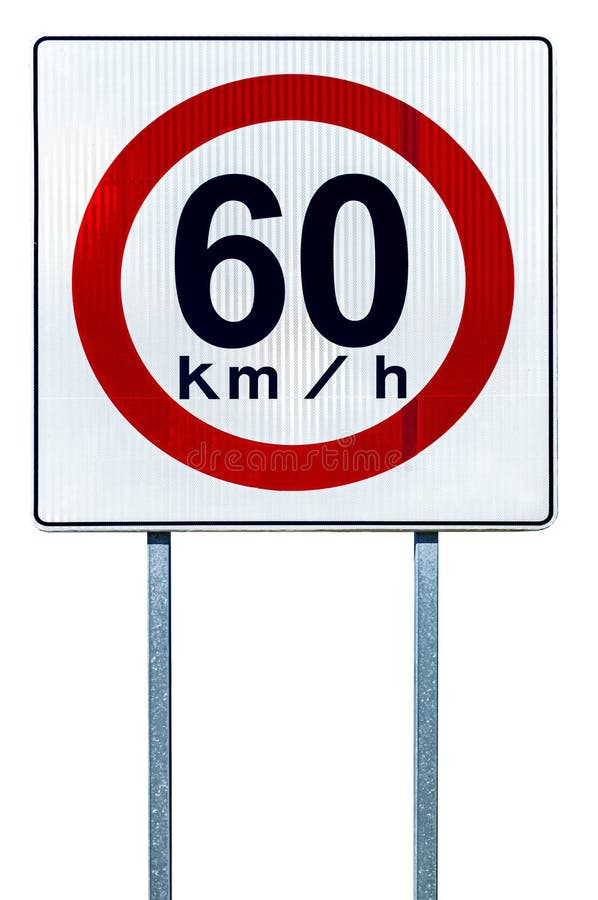 Kilometers Sign Post Vertical Stock Photo - Image of driveway, metal ...