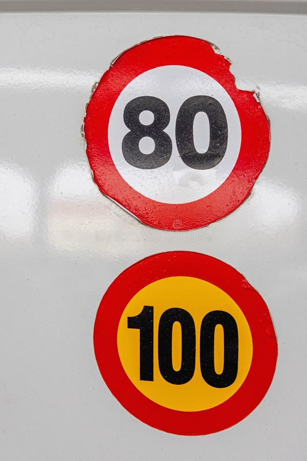 Speed Limit Stickers stock image. Image of commercial - 235138027