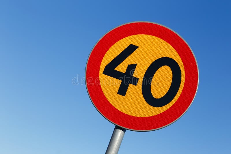 Swedish Speed Bump Sign stock image. Image of vertical - 46634991