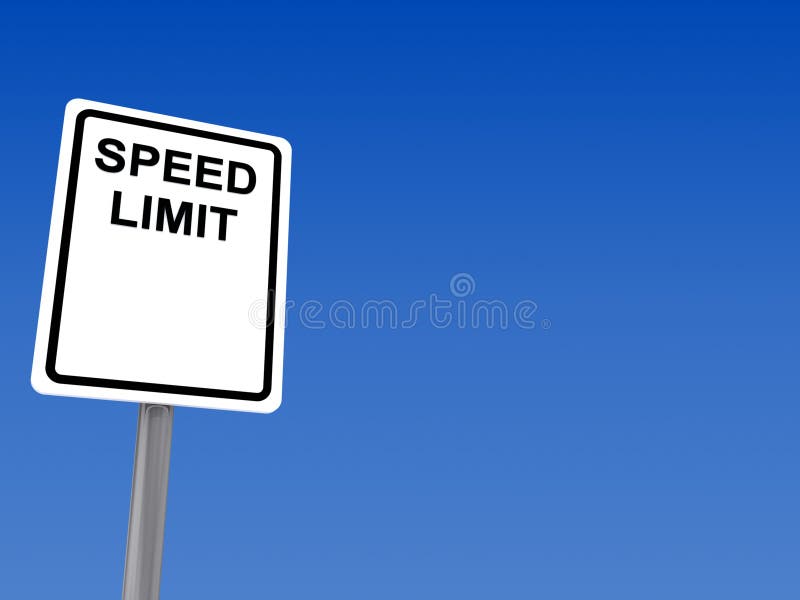 Blank Speed Limit Sign