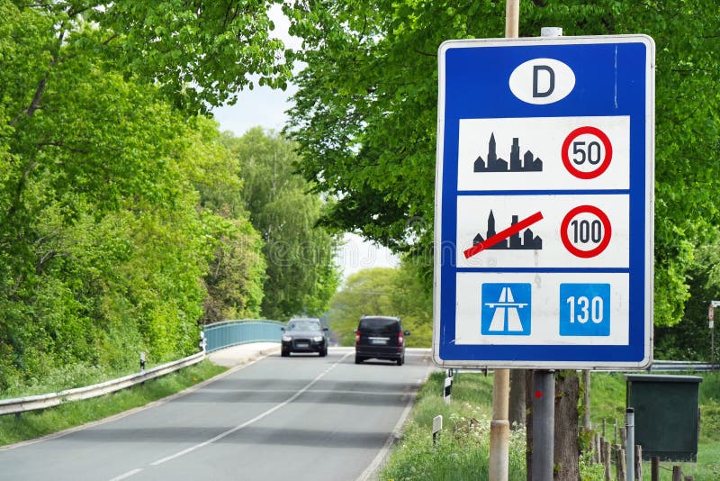 European Variable Speed Limit Sign Stock Photos - Free & Royalty-Free ...