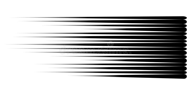 Speed Line Anime Fast Effect, Manga Horizontal Motion Strips. Comic ...