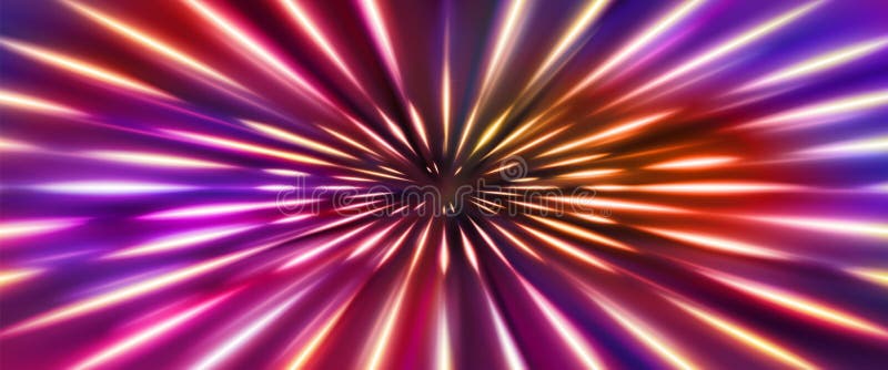 Speed Line Effect with Radial Perspective. Stock Illustration ...